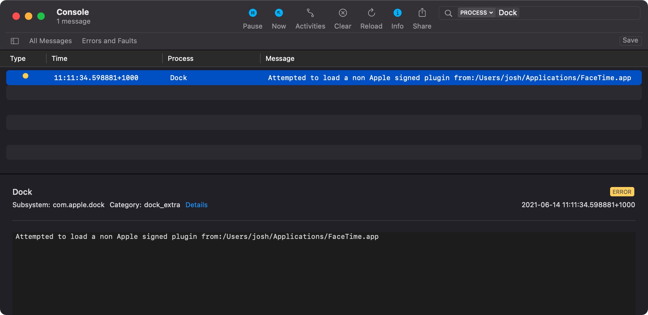 Josh Parnham - Accessing sensitive call data on macOS (CVE-2021-30673)